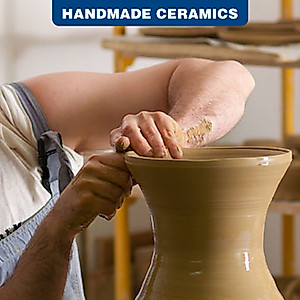 Gohearin Ceramic Planters for Indoor Plants Plant Pots 2 Pack White Flower Pots 5.4 and 6.6 Inch Decorative Succulent Pots Set with Drainage Holes for Outdoor Gardening Home