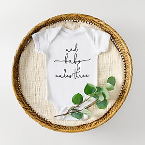 Bump and Beyond Designs Baby-Boys Announcement Gift Leotard for Family Newborn Baby Gift White, 0-3 Months