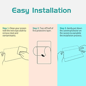Transwon 2PCS Tempered Glass Screen Protector for TCL Tab 8 LE Tablet Model 9137W, for TCL Tab 8 LE Screen Protector