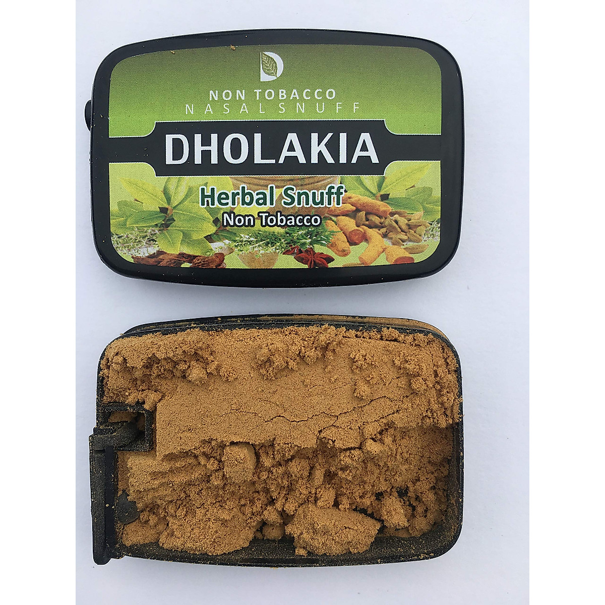 DHOLAKIA Herbal Snuff Tobacco Free- Nicotine And Tobacco Free Snuff- Nasal Snuff