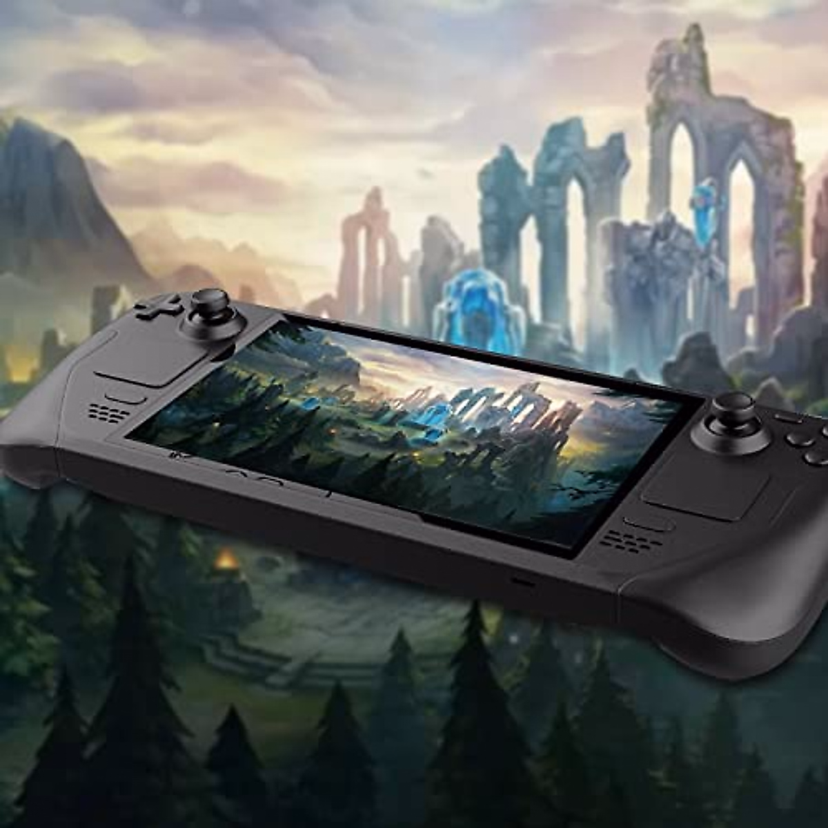 Sarkoyar Game Console Cover Good Ductility Smooth Game Console Protection Case for Steam Deck