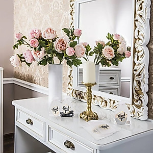 FPAKDH 50 Pieces Thank You Bags Sheer Organza Gift Bags Small Jewelry Present Bags with Drawstring 4 x 6 Mesh Wedding Party Favor Bags for Sachet Jewelry Candy Soap Makeup Party Favor Bags White