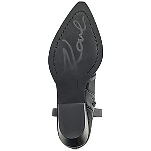 Karl Lagerfeld Paris Women's Lakota Western Boot Pump, Black, 9