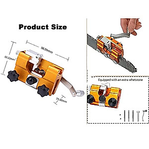 ALHJ Chain Saw Chain Shaperener, Chain Sharpener for Chainsaws, Chain Saw Blade Sharpener Kit, Chainsaw Sharpening, for Electric Saws, DIY Lumberjack, Garden Worker