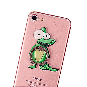 Cell Phone Finger Ring Holder Cute Animal Smartphone Stand 360 Swivel for iPhone, Ipad, Samsung HTC Nokia Smartphones Tablet,by UnderReef (Crocodile)