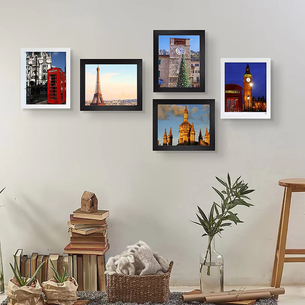 SESEAT Black 8x10 Picture Frame, Photo Frame for Wall Mounting or Tabletop Diaplay, 1 Pack