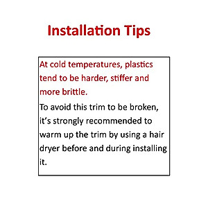 Front Right ABS Chrome Fender Trim Molding Garnish Fits for 11-14 Hyundai Sonata, Replaces OEM 87772-3S000, 87772-3S001, 75136