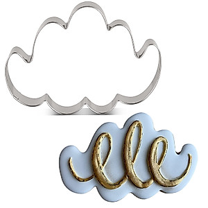 LILIAO Party Paper Confetti Cookie Cutter - 4.2 x 2.9 inches - Birthday Biscuit Fondant Sandwich Bread Mold Cutters - Stainless Steel - by Janka