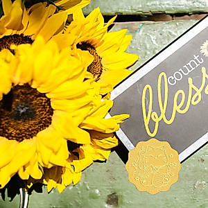 CRASPIRE 2" Gold Foil Sticker Lucky Cat 100pcs Certificate Seals Gold Embossed Round Embossed Foil Seal Stickers for Envelopes Invitation Card Diplomas Awards Graduation Celebration