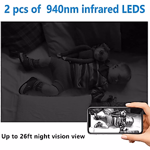 Smallest Spy Hidden Camera,1080P Wireless WiFi Portable Remote Camera,Nanny Cam,Baby Monitor with Night Vision,Motion Detection,Cloud Storage,Remote Viewing for iOS Android Phone APP