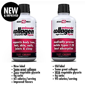 HEALTH DIRECT AminoSculpt Sugar-Free Collagen Supplement - High Potency Medical-Grade Protein for Hair, Skin, Nails & Joints, Grass-Fed, Non-GMO, Liquid Collagen - Smooth Mango - 30 Fl Oz