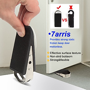LOMIMOS Door Stopper, Rubber Doorstop Wedge for Floor Carpet Door Gaps Prevent The Lock-Outs No Scratching Sliding