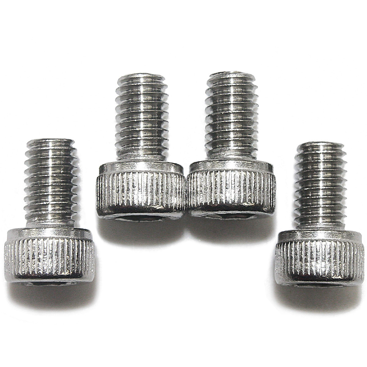 Fullerkreg 0.8mm Pitch M5 x 10MM Socket Head Cap Screws, Allen Socket Drive, Din 912, AISI 304 Stainless Steel (18-8), Full Thread, Bright Finish, Machine Thread, Quantity 50