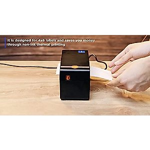 Beeprt BY426BT | High Speed Thermal Label Printer for 4X6 Labels | Bluetooth Enabled | Free Label Holder | Compatible with Windows, MacOS, Android and iOS Systems | 12 Month Free Replacement Warranty…