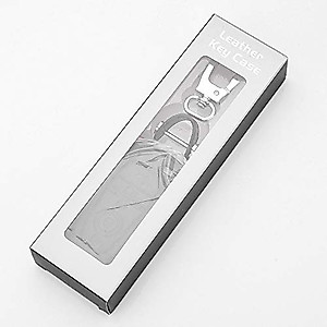 Royalfox(TM) 3 4 5 Buttons Real Leather keyless Entry Remote Key Fob case Cover Keychain for 2017 2018 2019 2020 2021 Ford Mustang Explorer Edge Fusion Mondeo F150 F250 F350 F450 F550 (Black Leather)