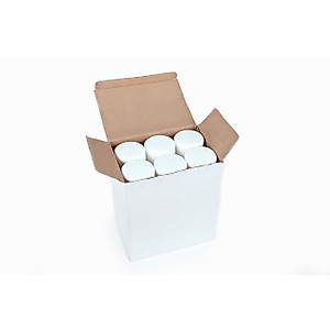 Vivaplex, 24, White, 2 oz Cosmetic Jars, with Liners and Dome Lids