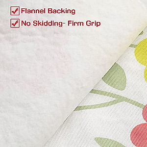 LINPRO 8ft Fitted Picnic Table Cover with Bench Covers. Vinyl Outdoor Camping Picnic Tablecloth, 3 Piece Set Camping Gear. Waterproof, Stain Resistant, Reusable. Flannel Backing with Elastic Edges.96