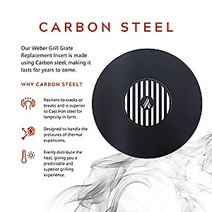 ARTEFLAME 26" Replacement BBQ Grill Grate Griddle/Grate Accessory Compatible with Weber Kettle