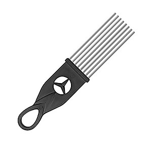 Abuff - Metal Guiro Instrument, 12" x 6" Stainless Steel Guiro Shaker with Scraper Latin Percussion Instrument Musical Training Tool