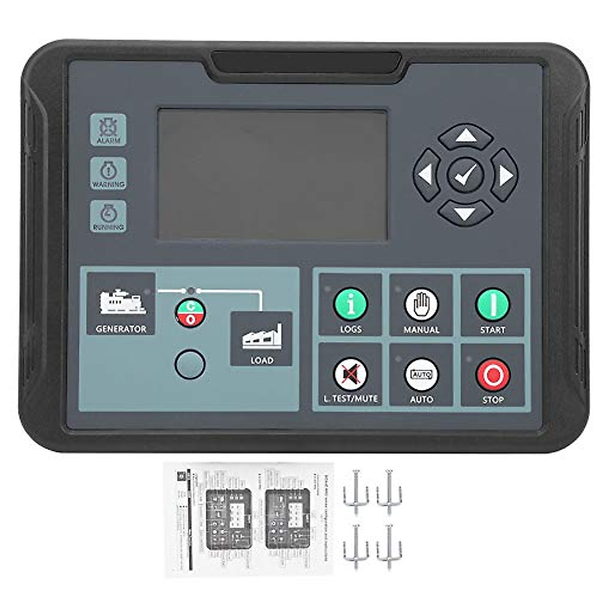 Generator Set Controller, Durable Engine Generator Controller, Plastic Accurate Power Display for Generator Generator Power Measurement Power Protection
