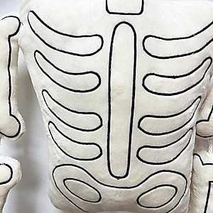 37 Inch Halloween Skeleton Plush Skeleton Full Body Skeleton White Bone Plush Doll Cute Plush Skeleton Halloween Pillow Skeleton Decorations Skeleton Pillow Ornament Halloween Decor