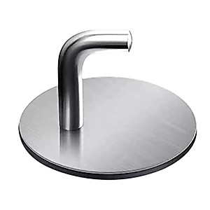 NUZYZ Wall Towel Hooks Coat Hook Hanging Hooks, Heavy Duty Stick on Wall Door Hooks Waterproof Reusable Towel Hooks Adhesive Holders for Hanging Clothes Kitchen Bathroom Adhesive Hooks