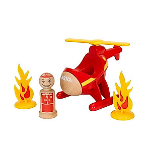 Brio Rescue Helicopter Preschool Toy