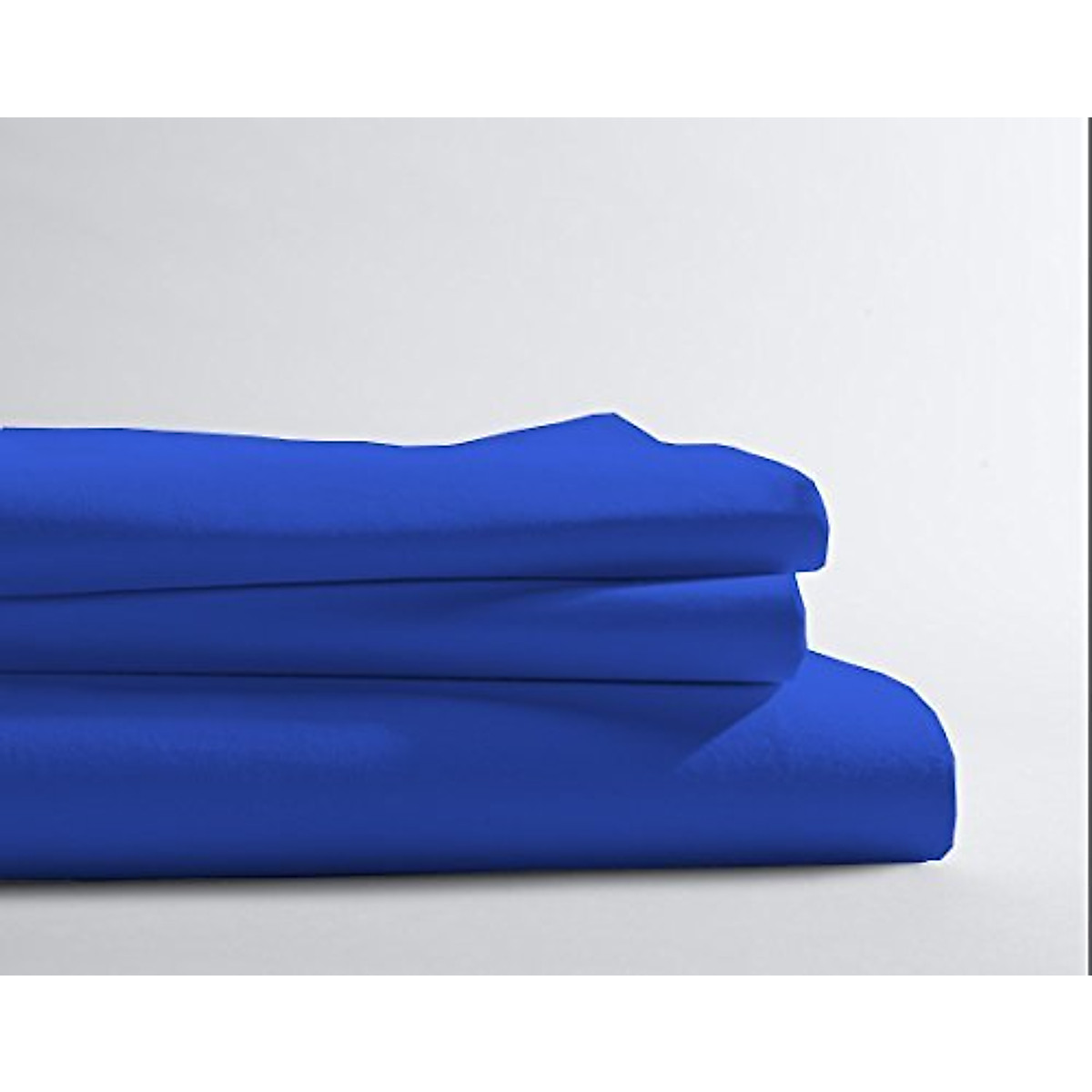 Cotton Magneto One Side Black Reversible Duvet Cover with Zipper & Corner Ties 100% Egyptian Cotton 800 Thread Count Premium Two Tone Bedding(1 DuvetCover 4Pillow Shams)(Olympic Queen,Royal Blue)