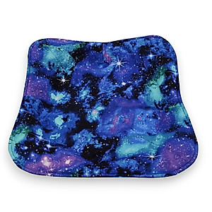 Galaxy Microwave Plate Holder - Blue, Purple and Aqua Night Sky Cotton Fabric Cozy