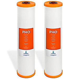 Express Water Polyphosphate Anti-Scale Water Replacement Filter – Whole House Replacement Water Filter – PHO High Capacity Water Filter – 4.5” x 20” inch – 2 Pack