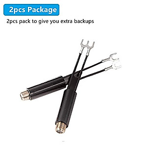 Matching Transformer, Ancable 2-Pack Nickel Plated - 75 Ohm to 300 Ohm Adapter - UHF/VHF/FM Balun Transformer - Antenne Transformer Converter Adapters with F Female Jack for TV, Radio, Coax Antenna