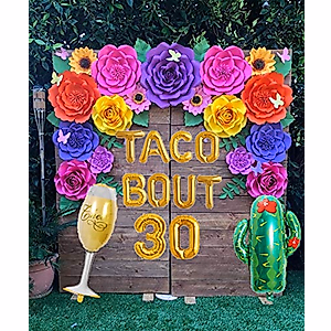 LaVenty Taco Bout 30 Balloons Nacho Average Thirty Balloon Fiesta 30th Birthday Decoration Taco Birthday Party Decoration Taco Party Decor