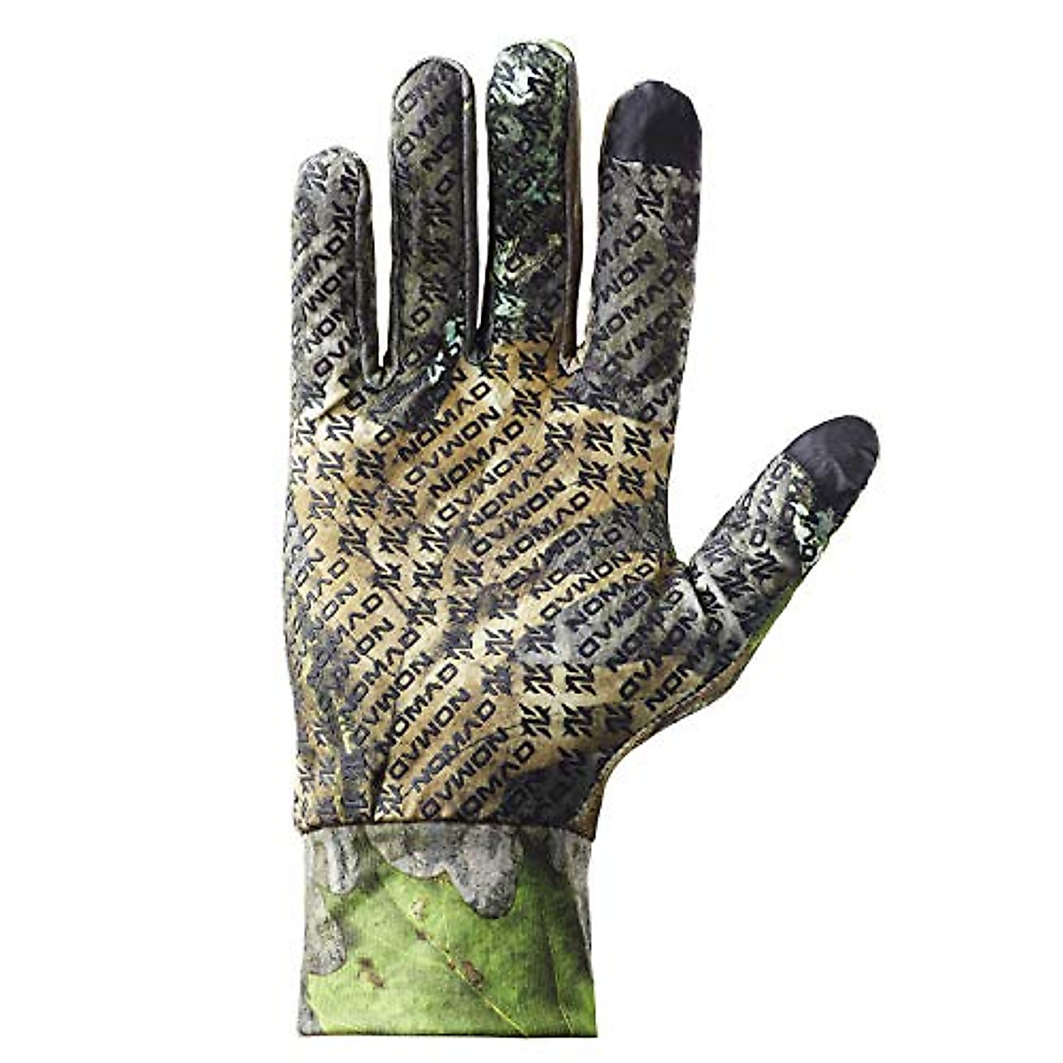 Nomad Mens Nwtf Glove | Lightweight Camo Gloves - Touch Pad Fingers, Mossy Oak Obsession, Large-X-Large