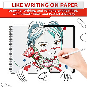(2pack) ZOEGAA Paper Screen Protector for iPad Air 3 (2019) 10.5 inch,iPad Pro 10.5 inch (2017),iPad 10.5 Screen Protector Compatible with Apple Pencil Write, Draw and Sketch Like on Paper