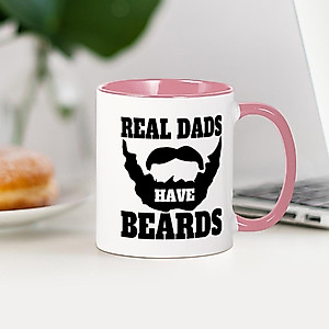 CafePress Real Dads Have Beards Mugs Ceramic Coffee Mug, Tea Cup 11 oz