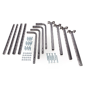 HyLoft 80844-10 34 in. x 26 in. Adjustable Garage Ceiling Mount Storage Rack Kit - Hammertone