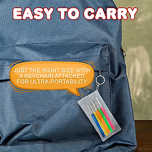 ArtCreativity 5 PC Mini Screwdriver Keychain Set, Pack of 12, Set Includes 5 Screw Drivers and Portable Pouch, Cool Birthday Party Favors for Boys, Girls, Adults, Goodie Bag Filler