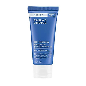 Paula's Choice RESIST Skin Restoring Moisturizer SPF 50, UVA & UVB Protection, Shea Butter & Niacinamide, Anti-Aging Sunscreen for Dry Skin, 2 Ounce