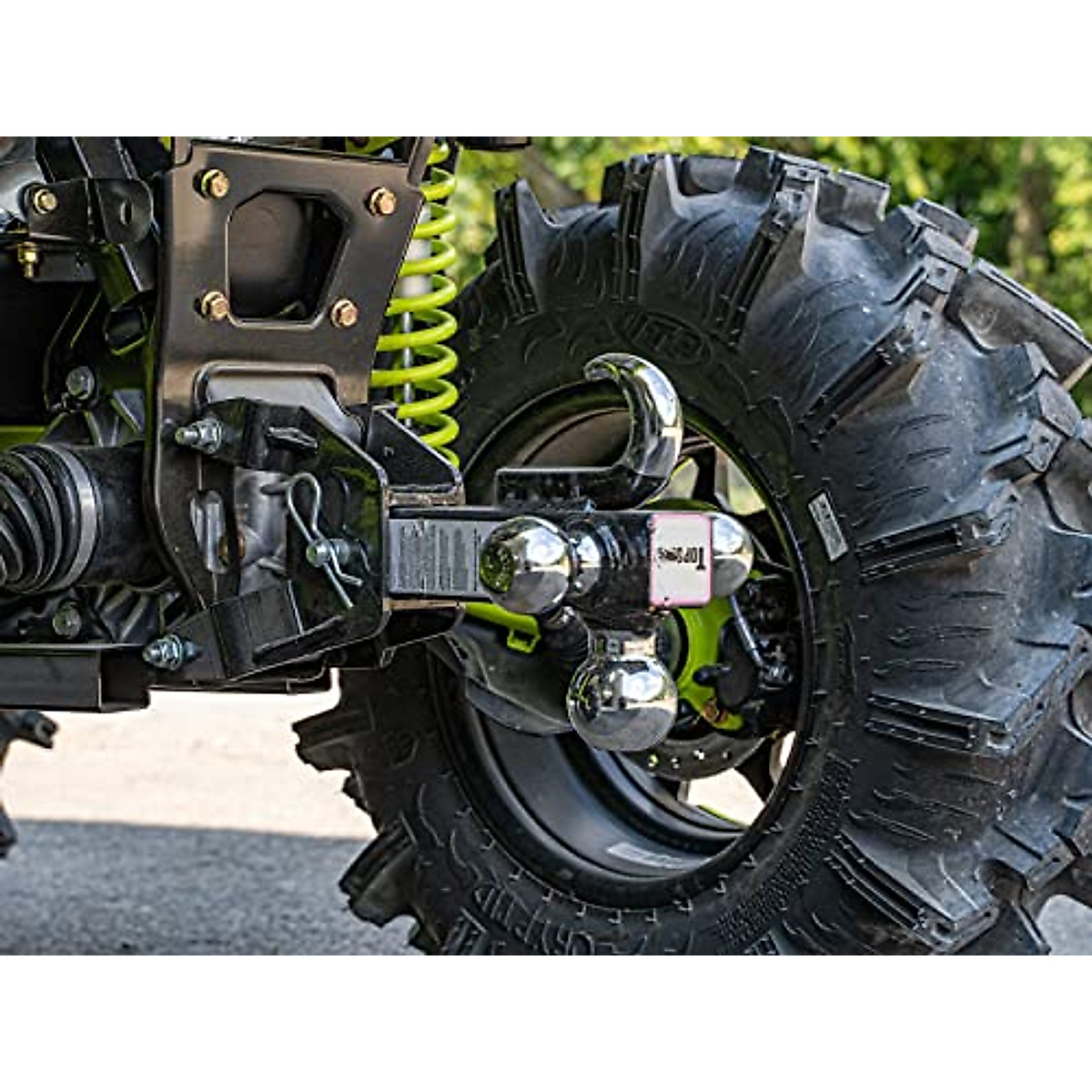 SuperATV Rear Receiver Hitch for Can-Am Outlander (See Fitment) | Made of 1/4" Heavy-Duty Steel | Fits Standard 2" Attachments | 1,650 LB. Max Towing Capacity (May Exceed ATV's max) | Powder Coated