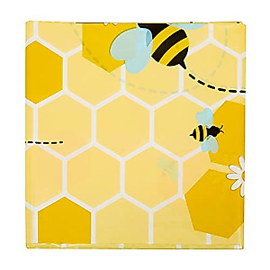 BLUE PANDA 3 Pack Bee Tablecloth, for Kids Birthday Party, Baby Shower, Bumble Bee Gender Reveal Decorations, (54 x 108 in)