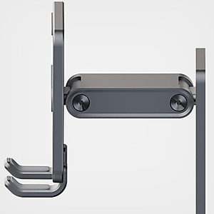 DREWCHAN Stand Holder for Desk Adjustable Aluminum Stand Holder Unversal Cell Phone Dock Home Office Desk Accessories Compatible with iPad Pro 11, 12.9/iPad 10.9 10th; Surface Pro (Grey)