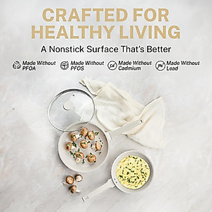 Granitestone 10 Inch Non Stick Frying Pans Nonstick Frying Pan for Cooking, Nonstick Skillet, Oven Safe Skillet Fry Pan, Nonstick Pan, Healthy and Non Toxic, Non Stick Pan, Dishwasher Safe