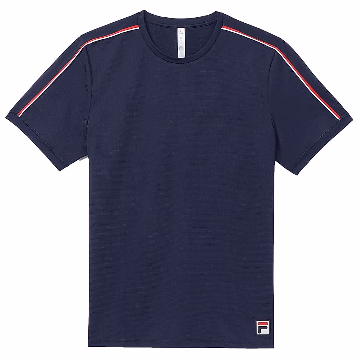 Fila Essentials Heritage Jacquard Mens Tennis Shirt - Navy 412 / L