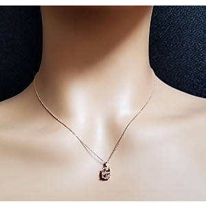 14k Rose Gold Morganite Pendant Necklace, 18" (8x6mm Oval Moragnite)