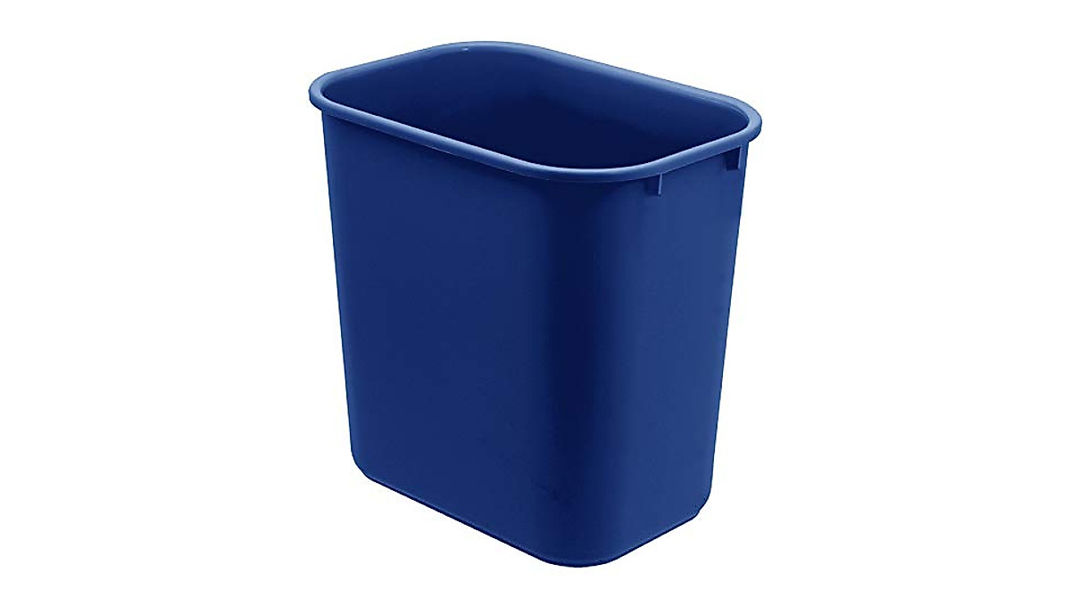Acrimet 27QT Blue Wastebasket Set of 4