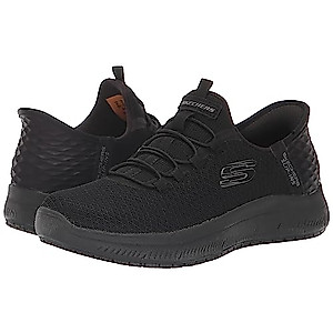Skechers Women's Hands Free Slip-Ins Summits SR Food Service Shoe, BBK, 7.5 Wide