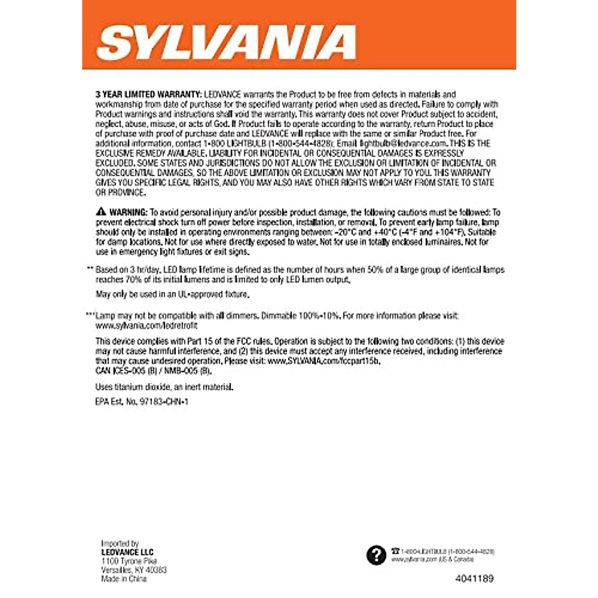 SYLVANIA LightSHIELD BR30 Germicidal LED Light Bulb, 9W=65W, 10 yr, Dimmable, 650 lm, 5000K, Daylight - 2 Pack (41070)