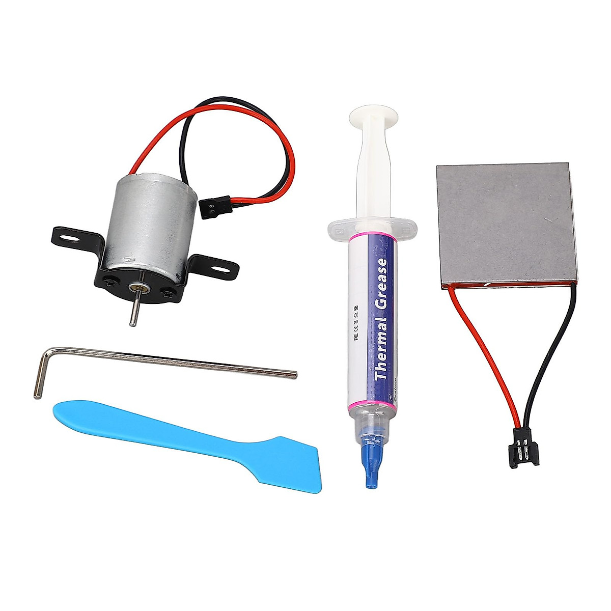 Motor Power Generation Sheet Set Universal Fireplace Fan Accessories Motor and Power Generation Sheet 4 Blades Heat Powered Stove Fan for Wood, Log