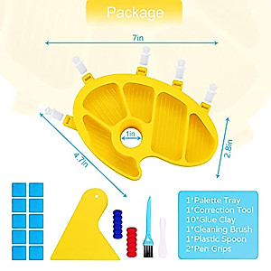 Palette Diamond Painting Tray Kits Trays Diamond Painting Organizer, Diamond Accessories & Tools for Glitter Rhinestones/5D Diamond Embroidery/Bead Storage/DIY Art