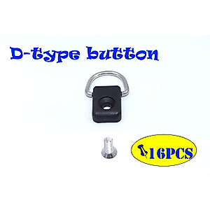FGen 16pcs D-Type Buckles Backrest Buckles Special Buttons For Kayak Kayak Accessories